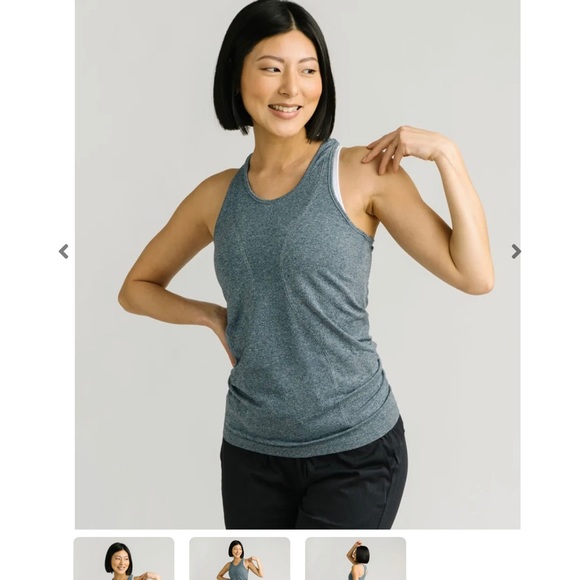 ZYIA | Tops | Zyia Active Copper Charged Tank In Navy | Poshmark